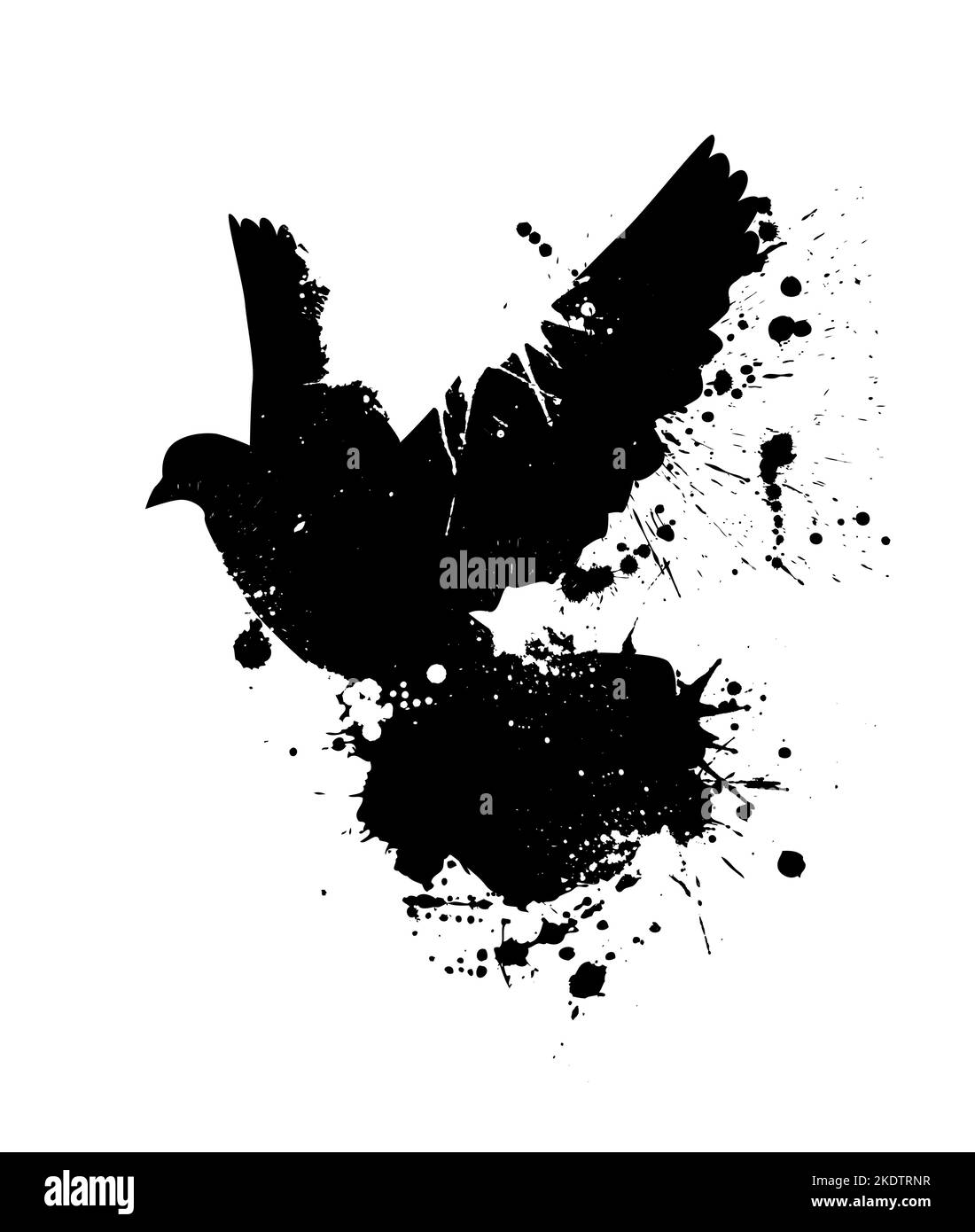 Dove from blots. Vector illustration Stock Vector Image & Art - Alamy