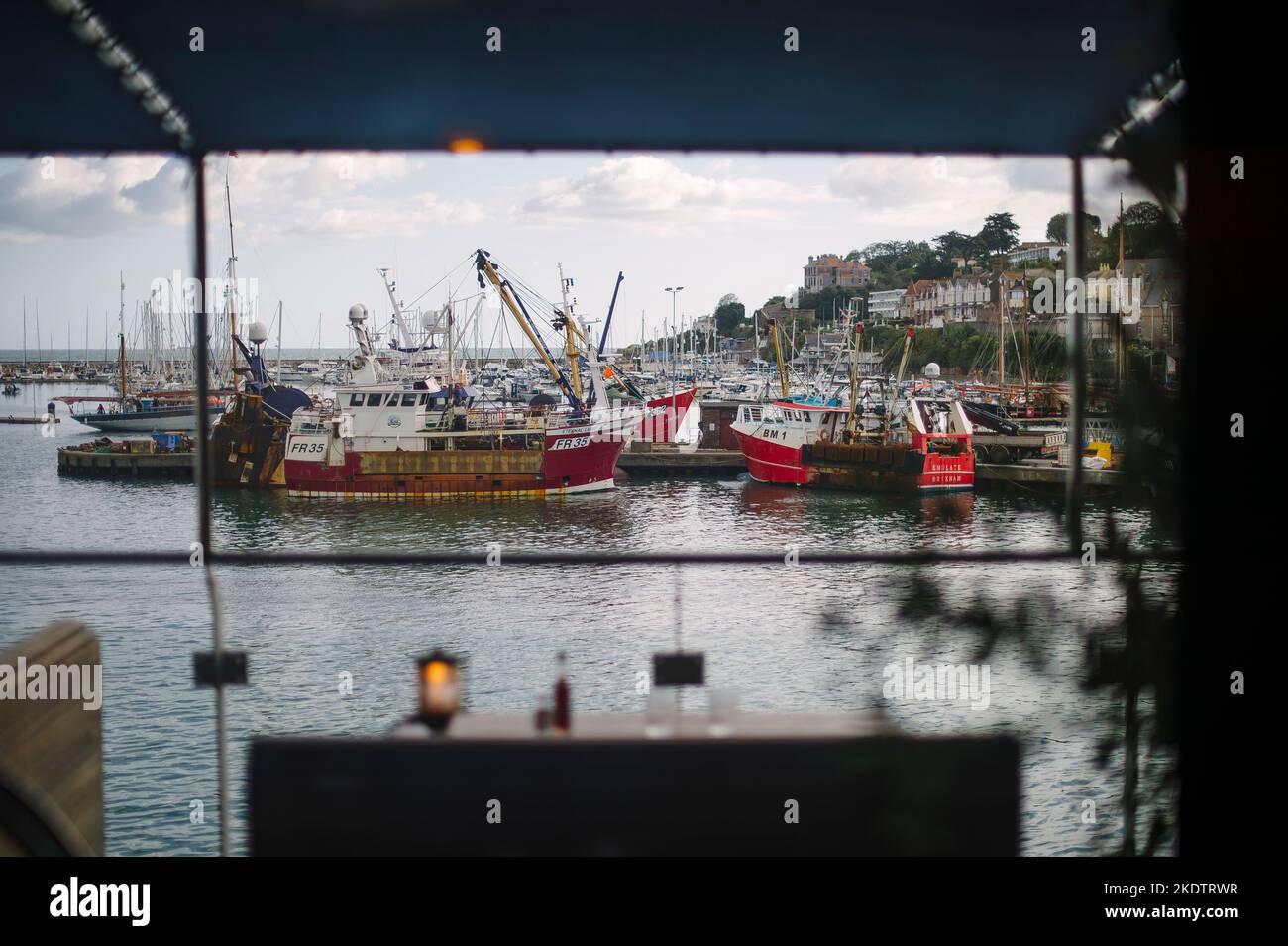 Brixham Fish Market, Brigham Harbour, Devon, UK Stock Photo - Alamy
