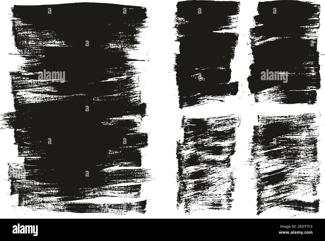 Flat Paint Brush Thin Long & Short Background Mix High Detail Abstract ...