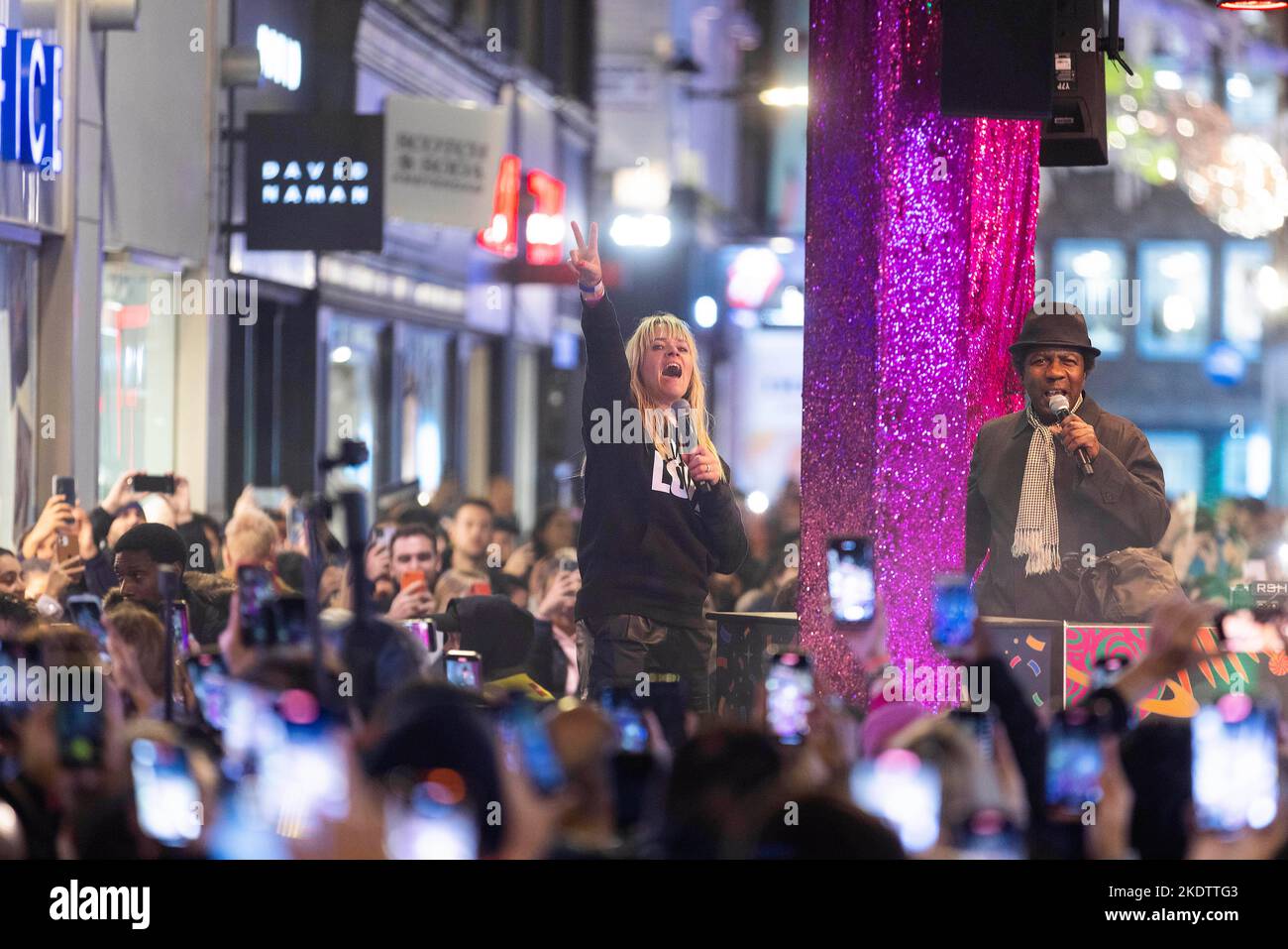 EDITORIAL USE ONLY Edith Bowman and Norman Jay MBE switch on the ...