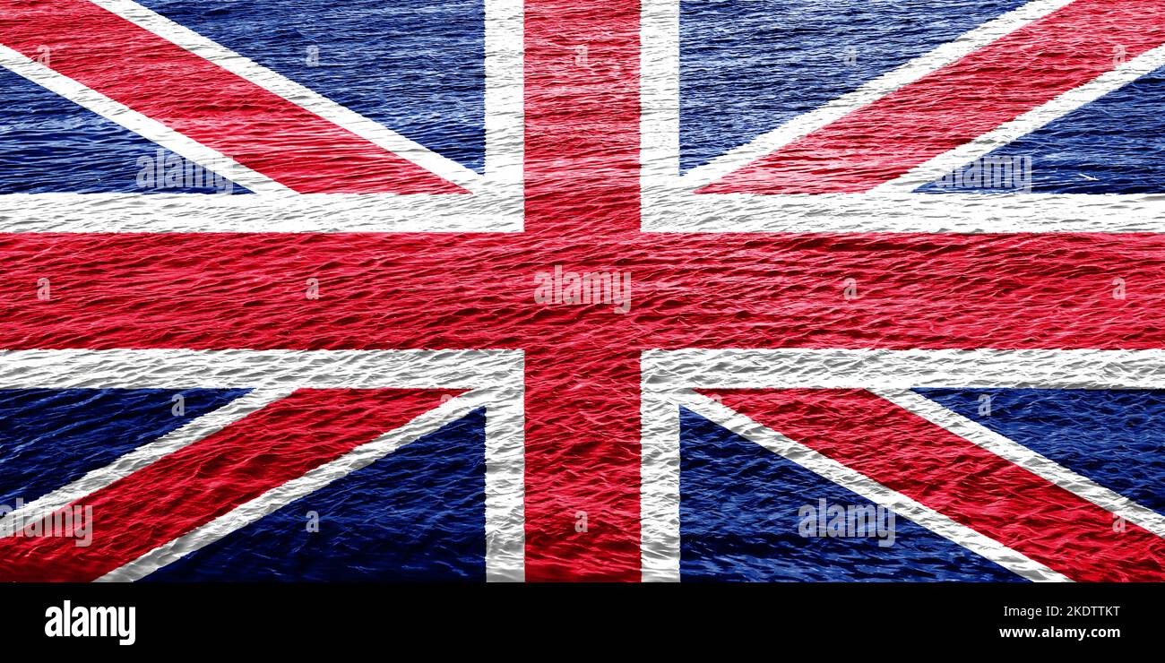 UK flag on a textured background. Concept collage Stock Photo - Alamy