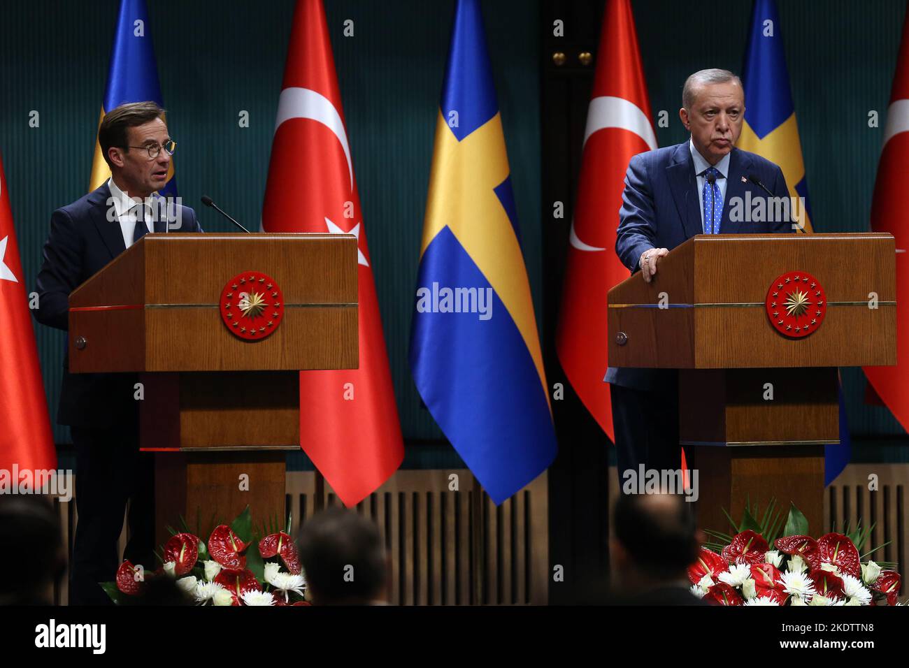 Ankara, T¨¹rkiye. 8th Nov, 2022. Turkish President Recep Tayyip Erdogan ...