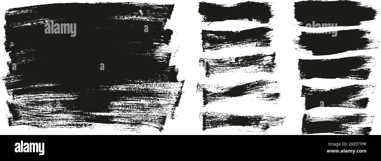 Flat Paint Brush Thin Long & Short Background Mix High Detail Abstract ...