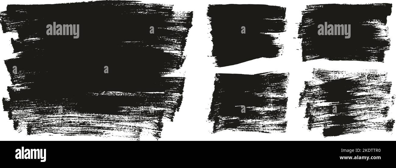 Flat Paint Brush Thin Long & Short Background Mix High Detail Abstract ...