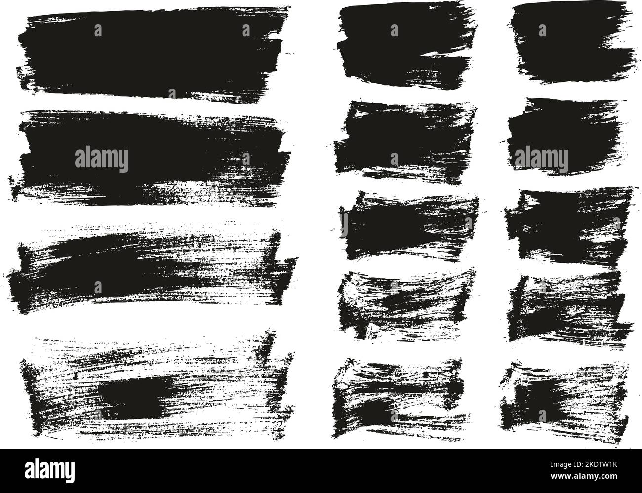 Flat Paint Brush Thin Long & Short Background Mix High Detail Abstract ...