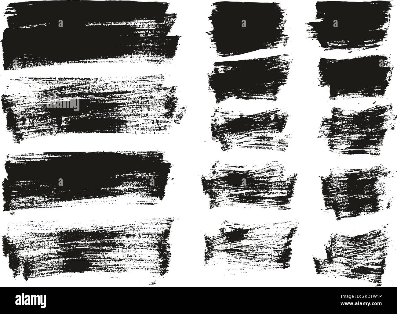 Flat Paint Brush Thin Long & Short Background Mix High Detail Abstract ...