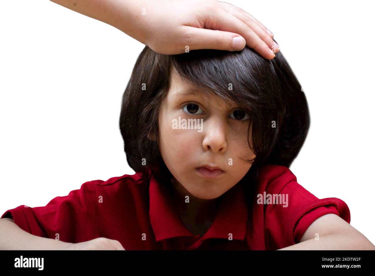 boy isolated on a white background. Cute happy child, positive face ...