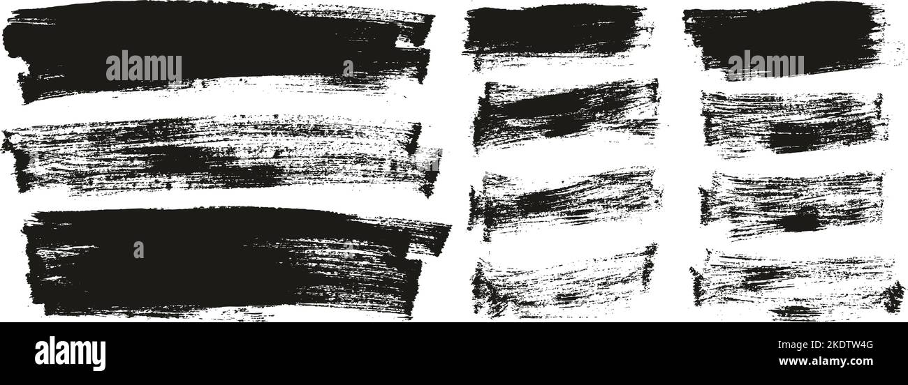 Flat Paint Brush Thin Long & Short Background Mix High Detail Abstract ...