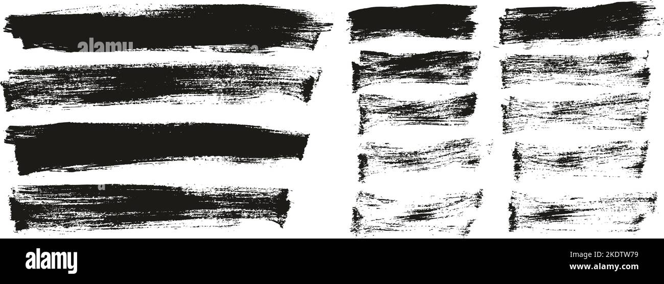 Flat Paint Brush Thin Long & Short Background Mix High Detail Abstract ...