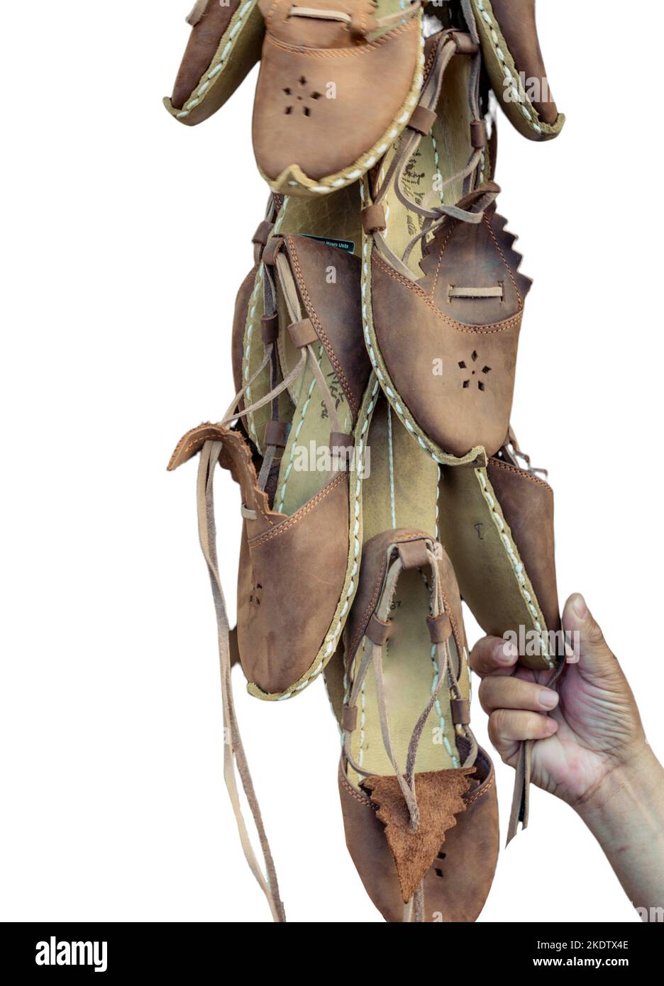 Traditional turkish leather shoes named yemeni. Colorful handmade ...