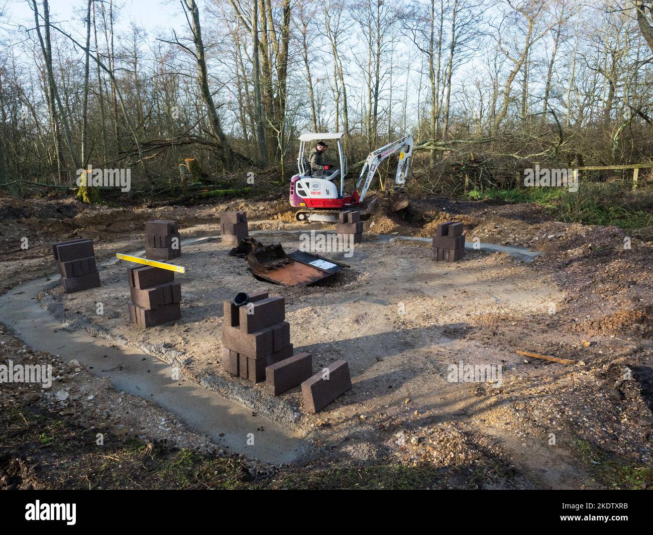 Preparatory work for pond construction hi-res stock photography and ...