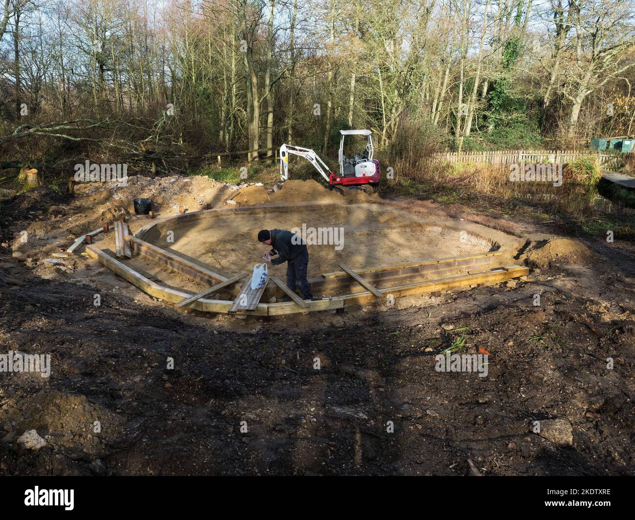 Construction of educational dipping pond hi-res stock photography and ...
