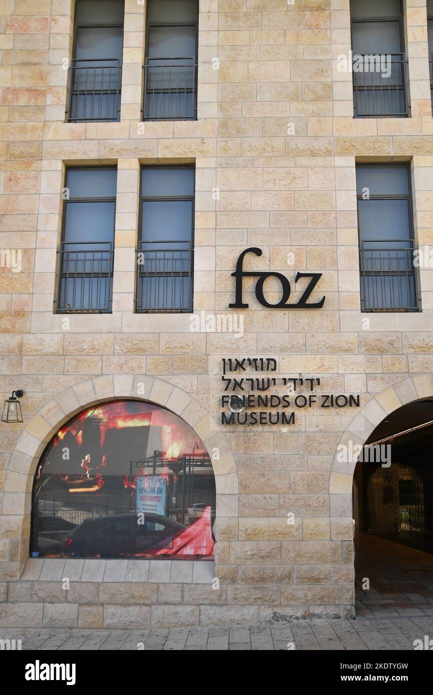 friends of Zion museum, Jerusalem, Israel Stock Photo - Alamy