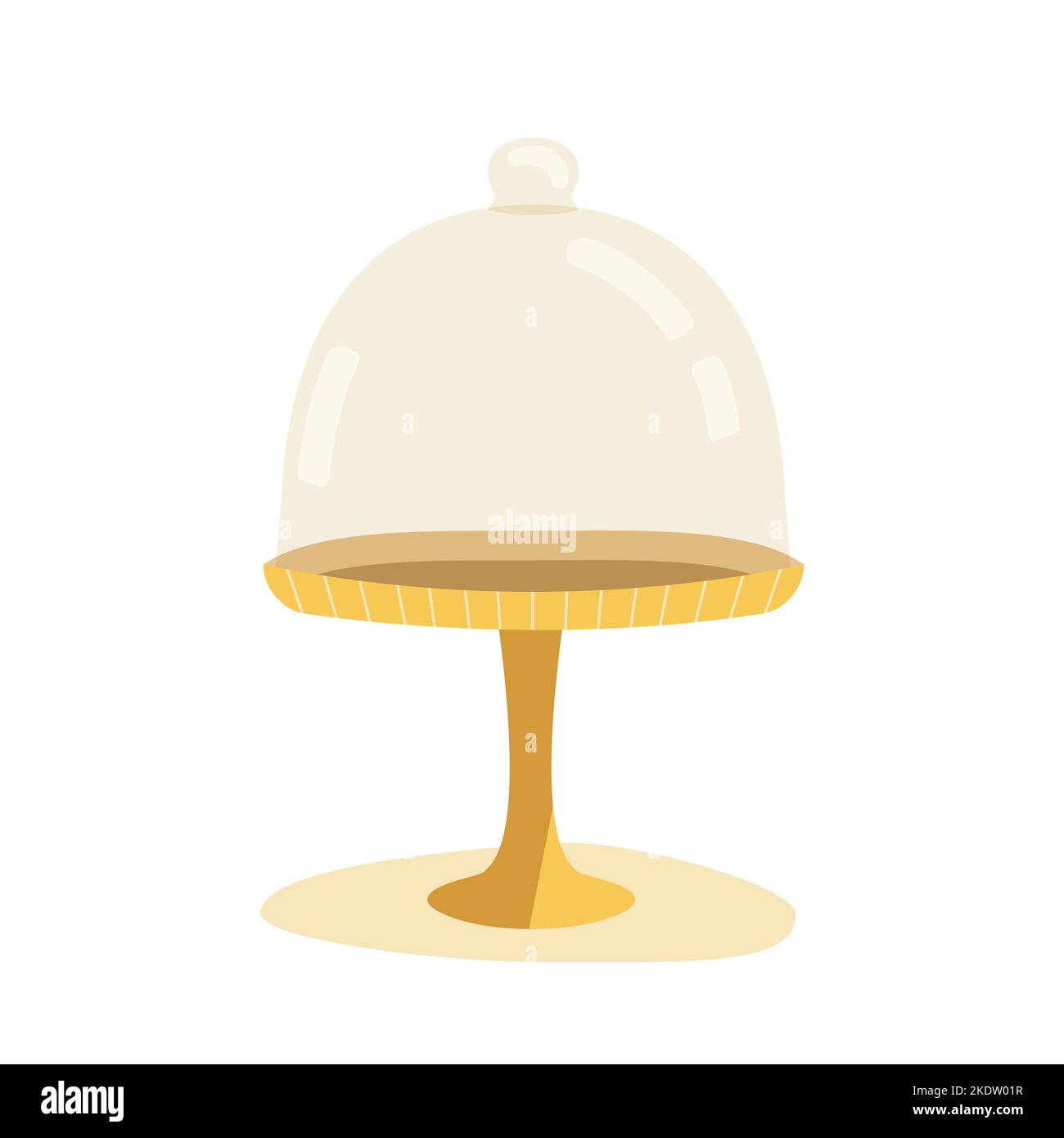 Cake stand with glass dome cover simple icon Stock Vector Image & Art - Alamy