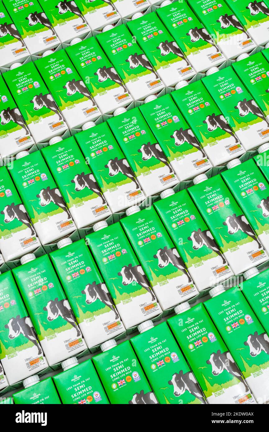 Morrisons uht milk hi-res stock photography and images - Alamy