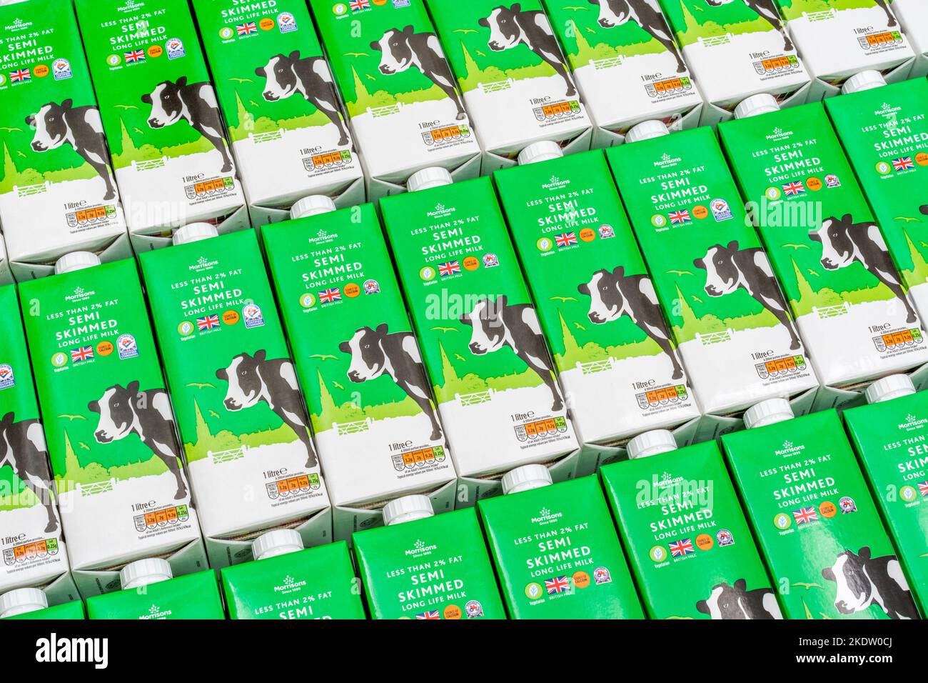 Morrisons uht milk hi-res stock photography and images - Alamy