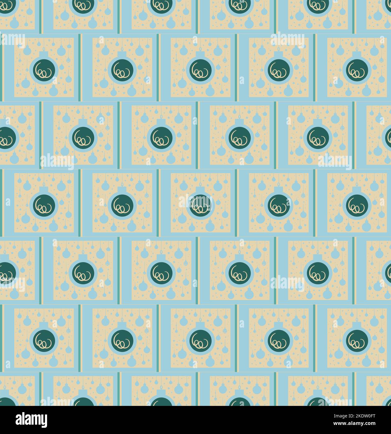 Seamless minimalistic vector pattern with Christmas balls, fun textures ...