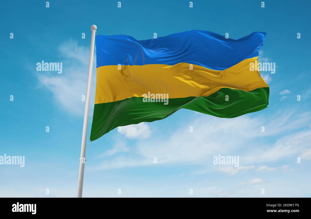 official flag of Hatillo, Puerto Rico untied states of America at ...