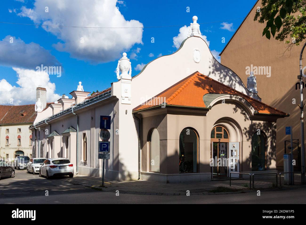 The first movie theater cinema in Sopron, built in 1911, now bicycle ...