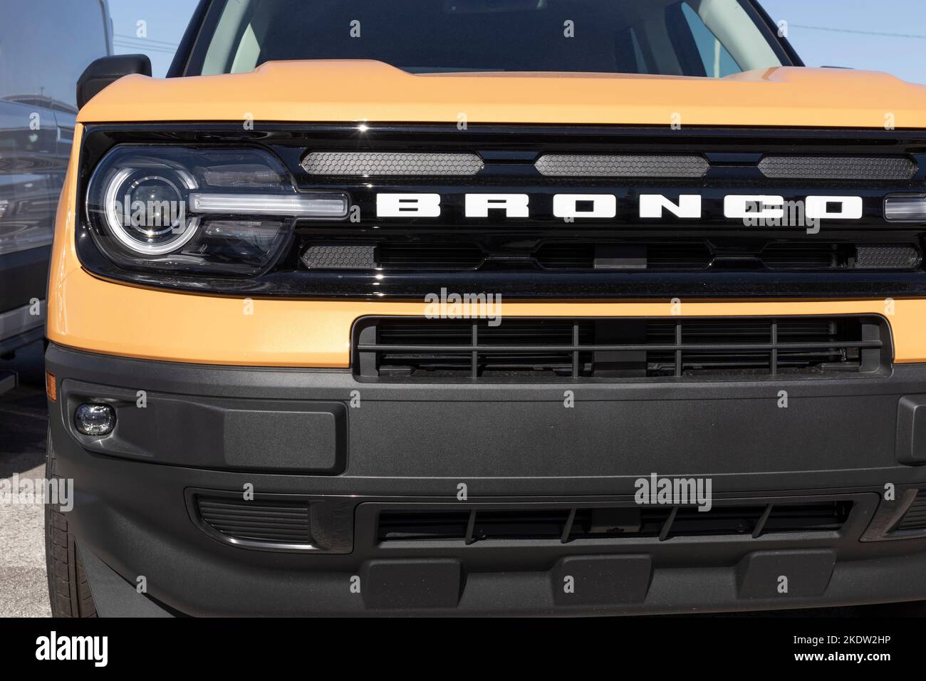Ft. Wayne - Circa November 2022: Ford Bronco display. Broncos are ...