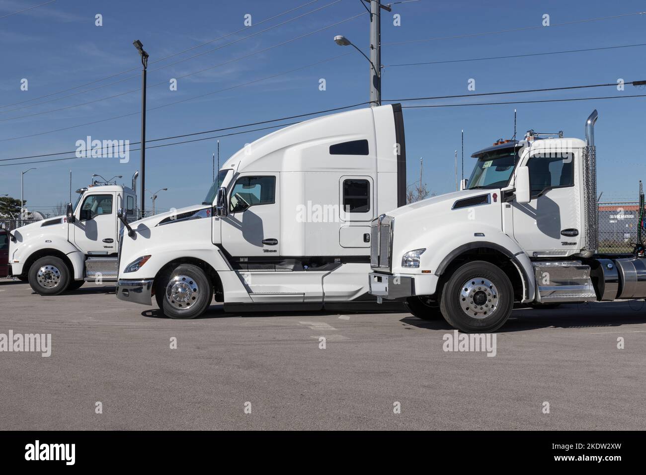 Ft. Wayne - Circa November 2022: Kenworth Semi Tractor Trailer Trucks ...