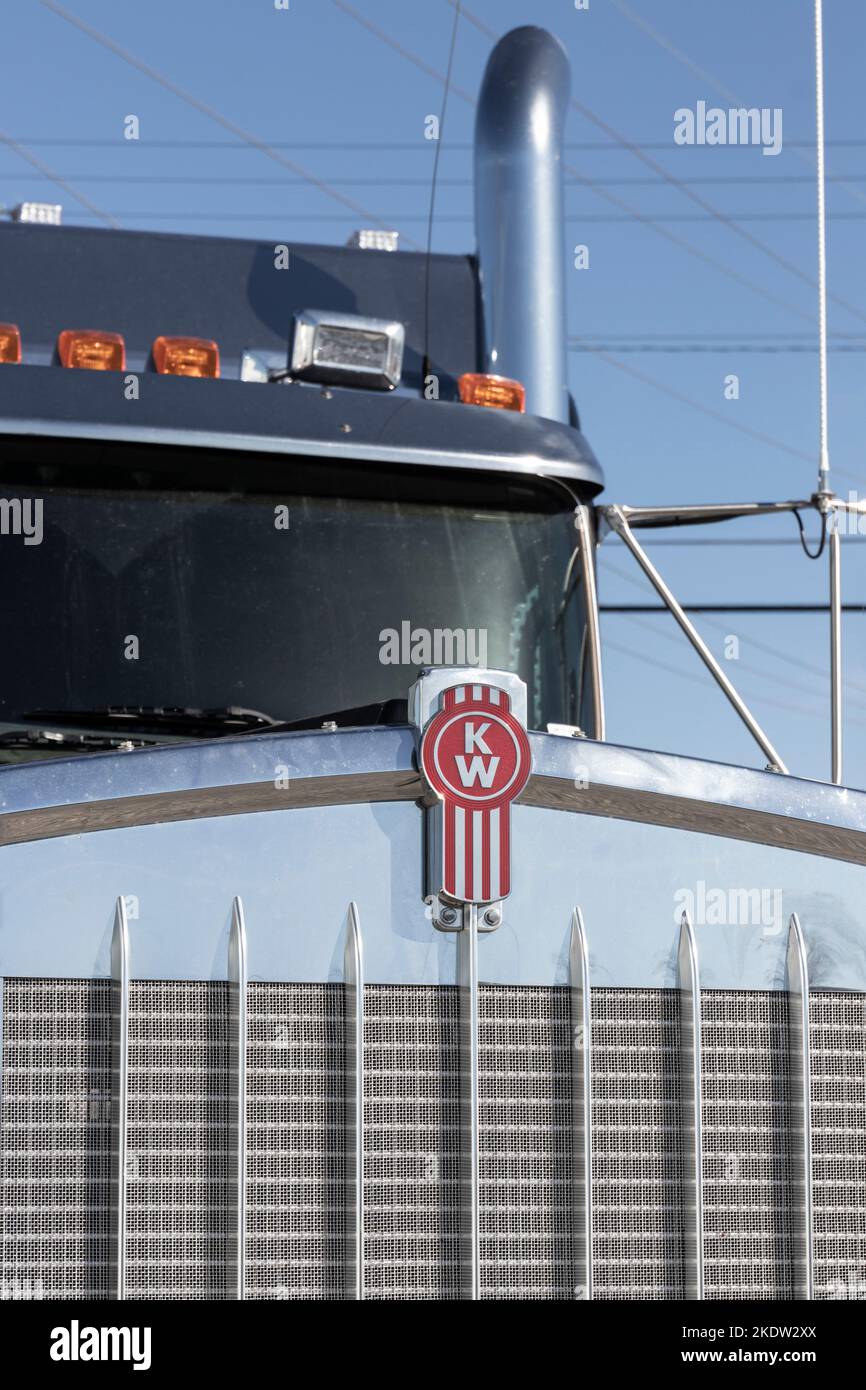 Ft. Wayne - Circa November 2022: Kenworth Semi Tractor Trailer Trucks ...