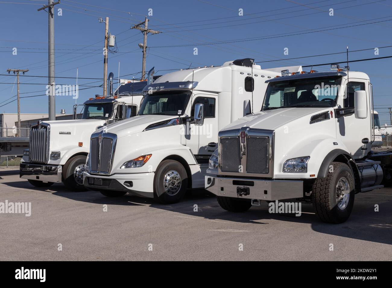 Ft. Wayne - Circa November 2022: Kenworth Semi Tractor Trailer Trucks ...