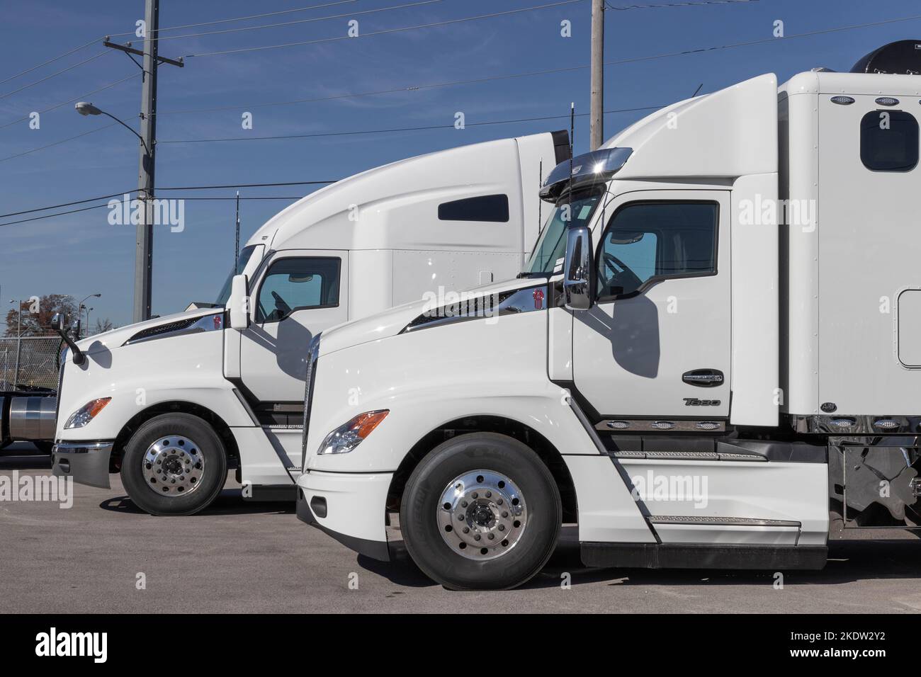 Ft. Wayne - Circa November 2022: Kenworth Semi Tractor Trailer Trucks ...
