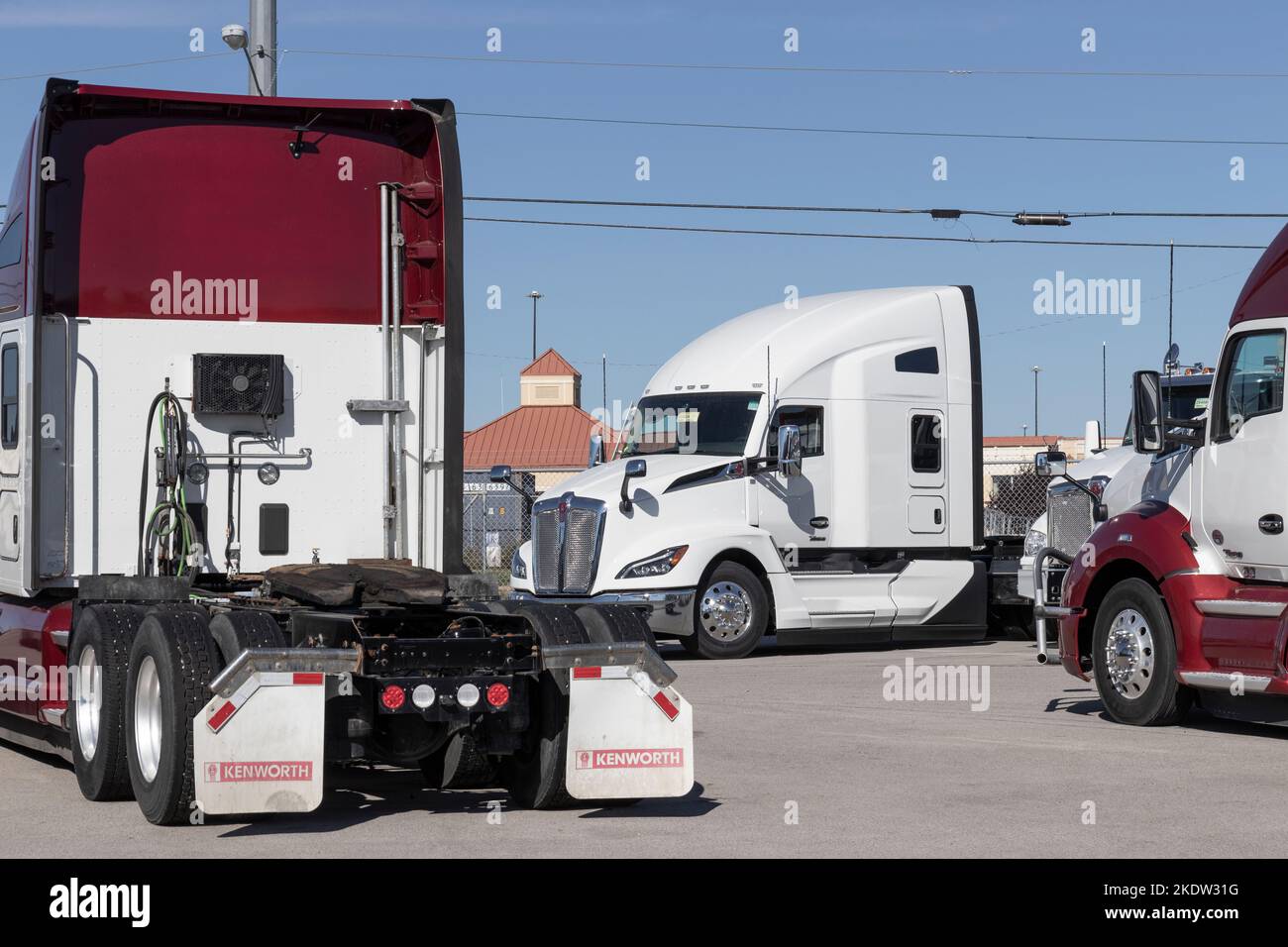 Ft. Wayne - Circa November 2022: Kenworth Semi Tractor Trailer Trucks ...