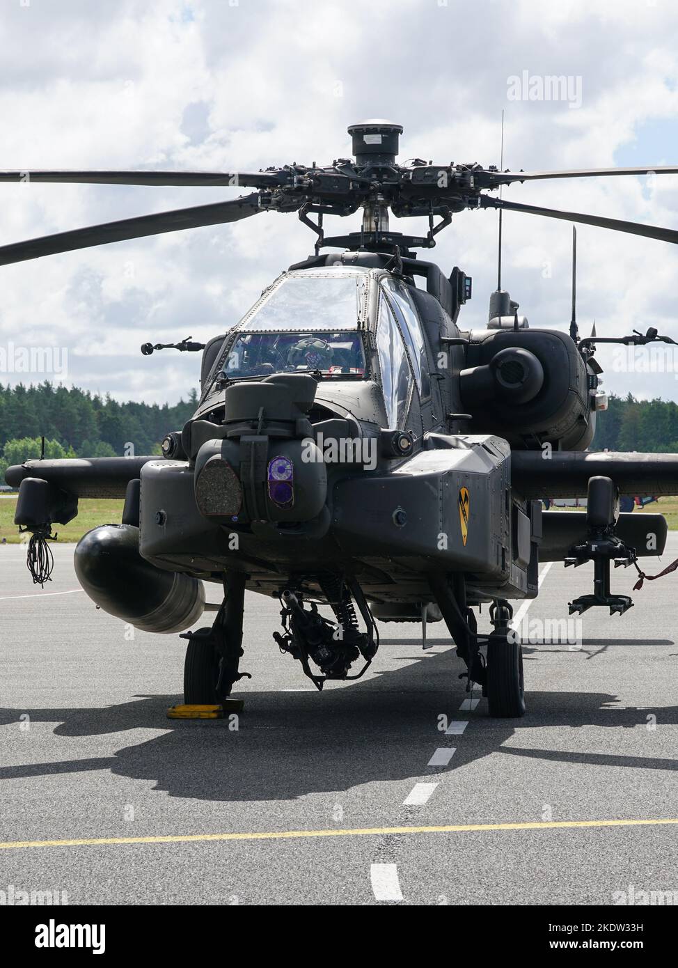 Liepaja, Latvia - August 07, 2022: AH-64D Apache attack helicopter from ...