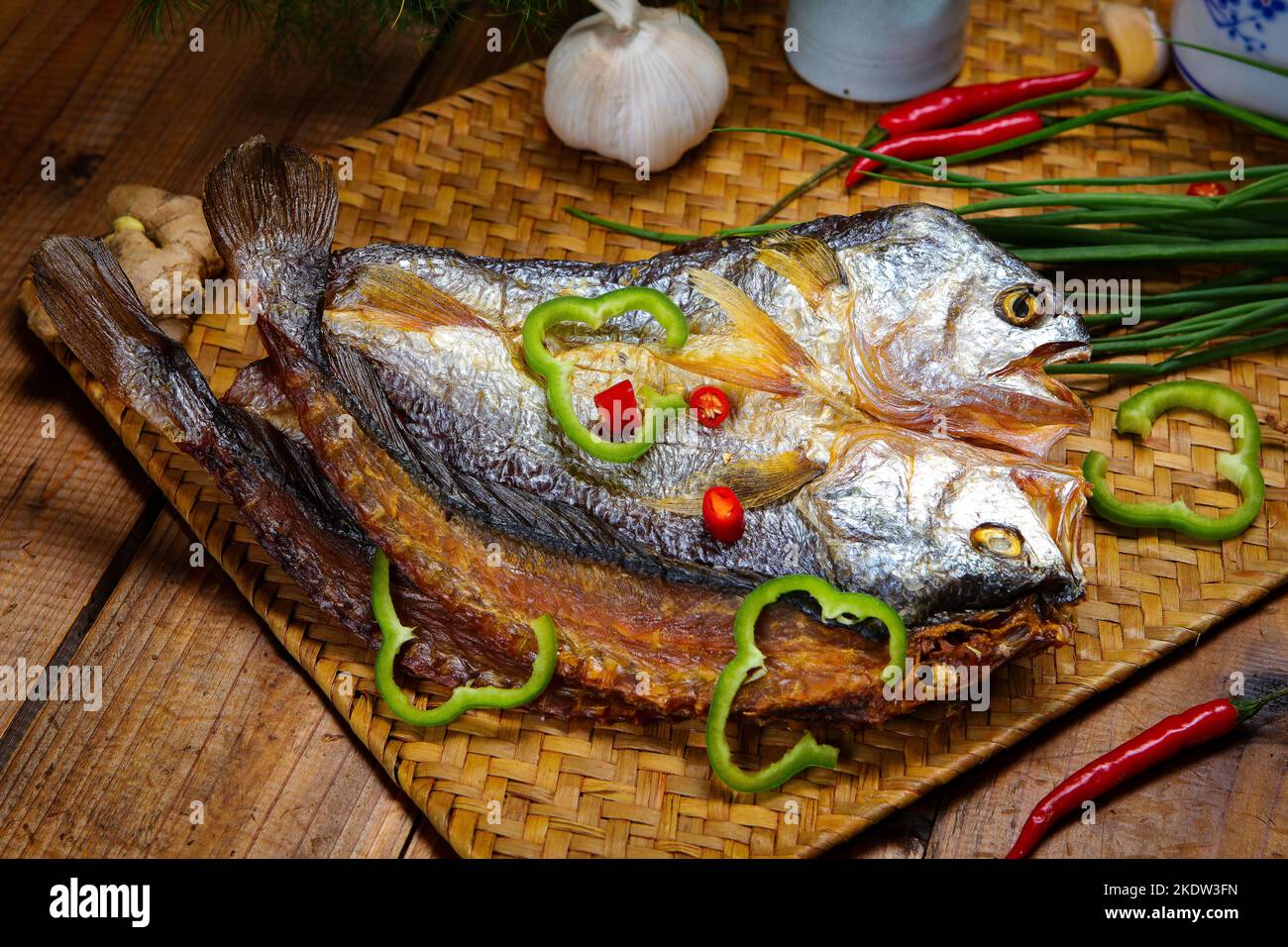 A small amount of dried fish Stock Photo - Alamy