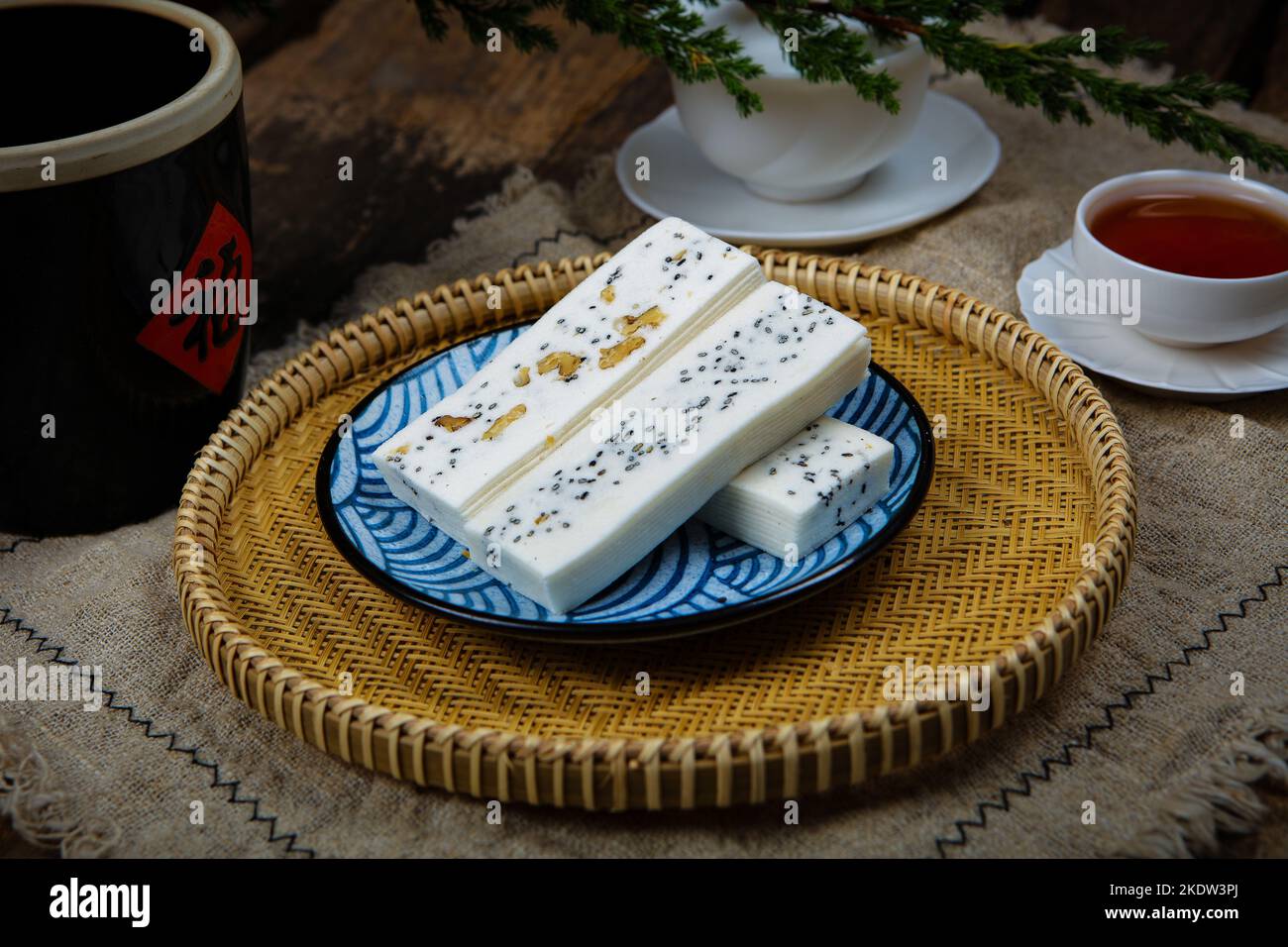 Sweetened rice flour cake hi-res stock photography and images - Alamy