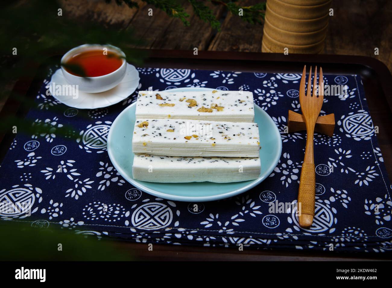 Sweetened rice flour cake hi-res stock photography and images - Alamy
