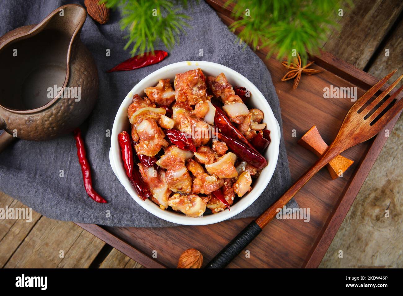 Fried pig cartilage Stock Photo - Alamy