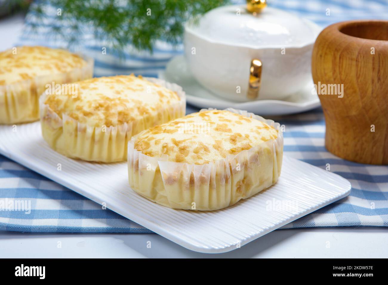 Delicious steamed cake Stock Photo - Alamy