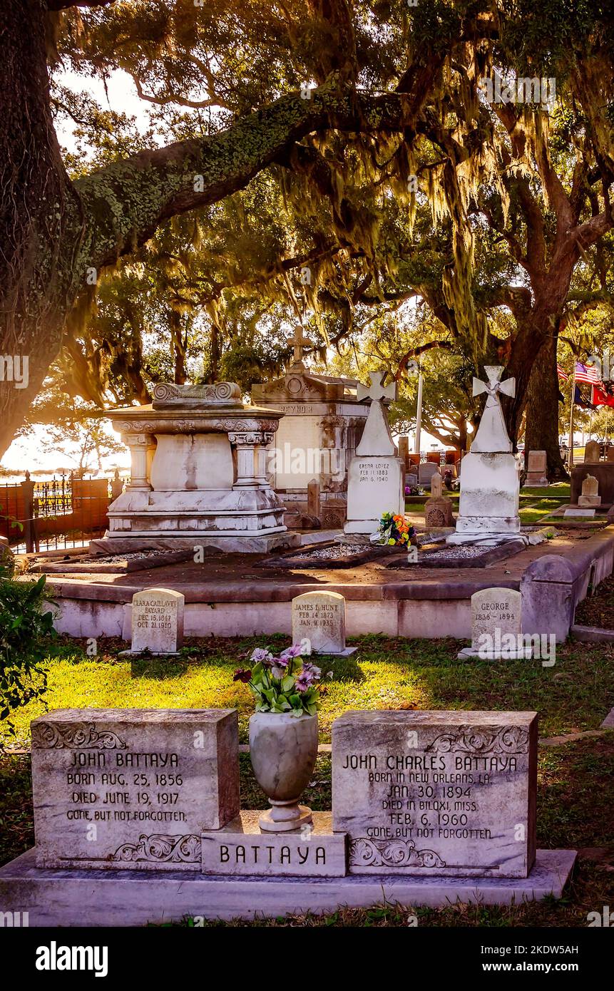 Old Biloxi Cemetery is pictured, Nov. 6, 2022, in Biloxi, Mississippi ...