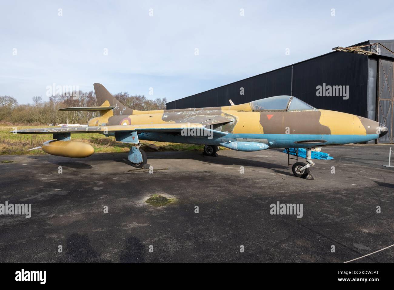 York.Yorkshire.United Kingdom.February 16th 2022.A Hawker Hunter ...