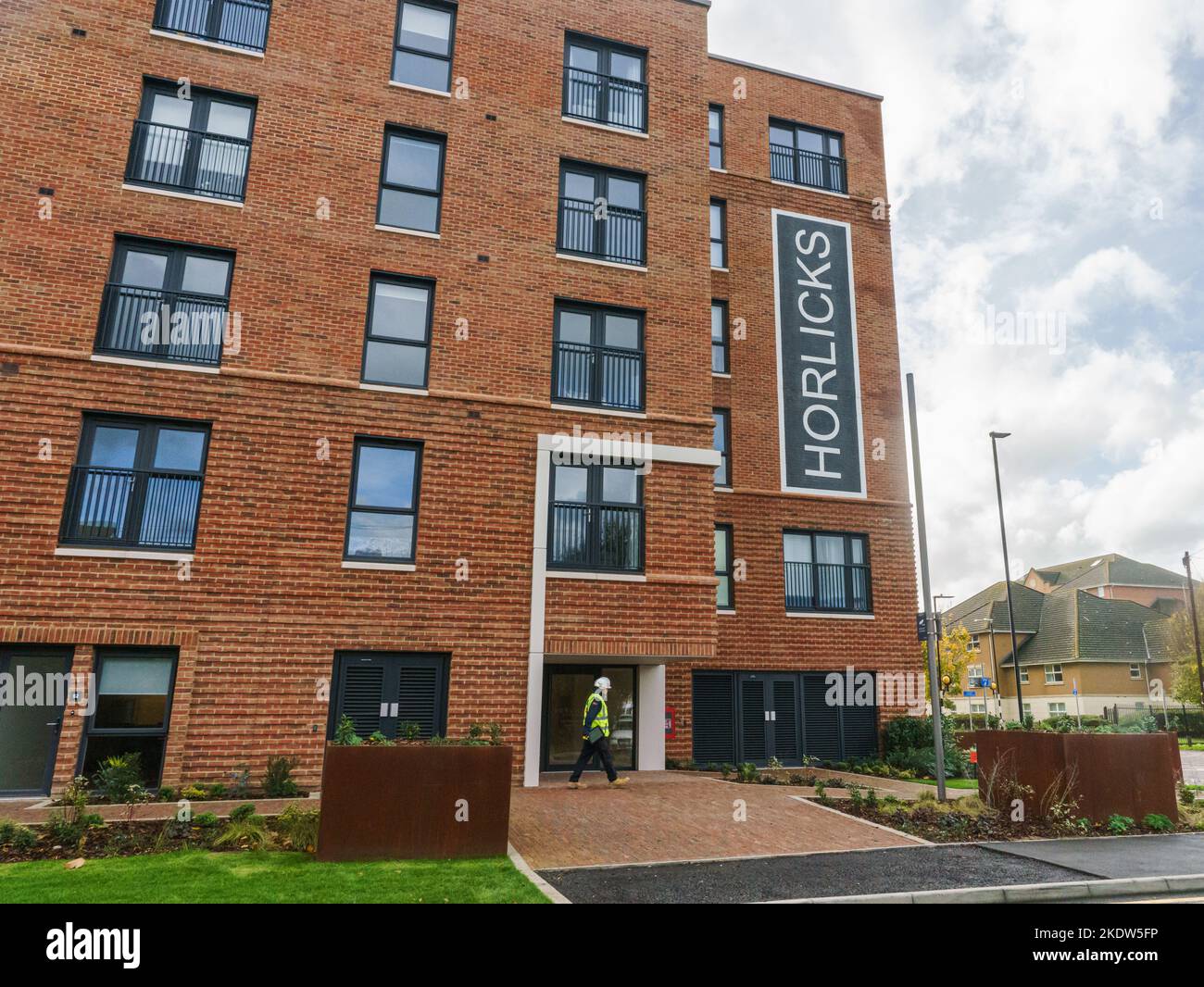 Renovated and newly built flats in the former Horlicks Factory, now the ...
