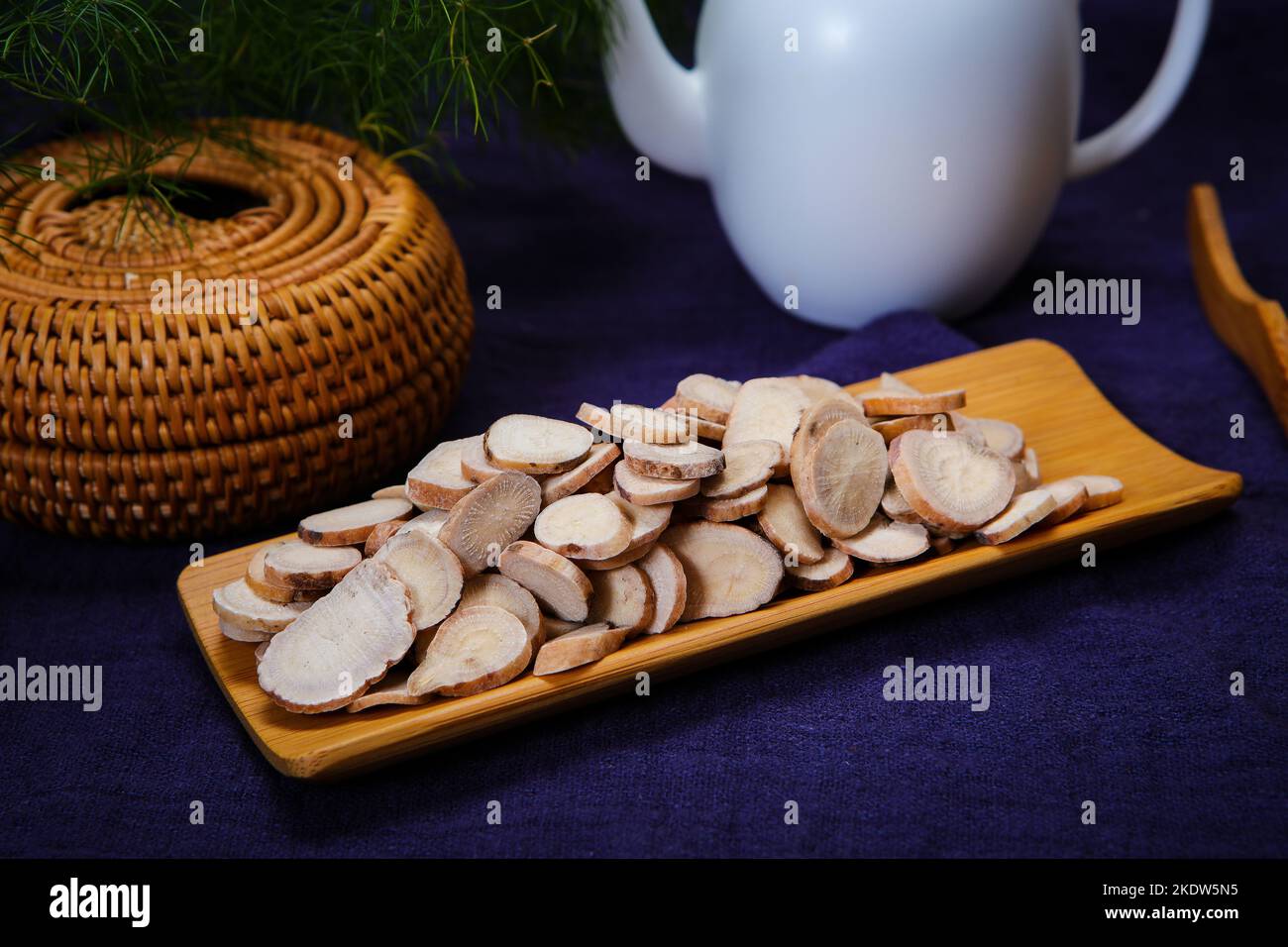 Traditional Chinese medicine radix paeoniae alba Stock Photo - Alamy
