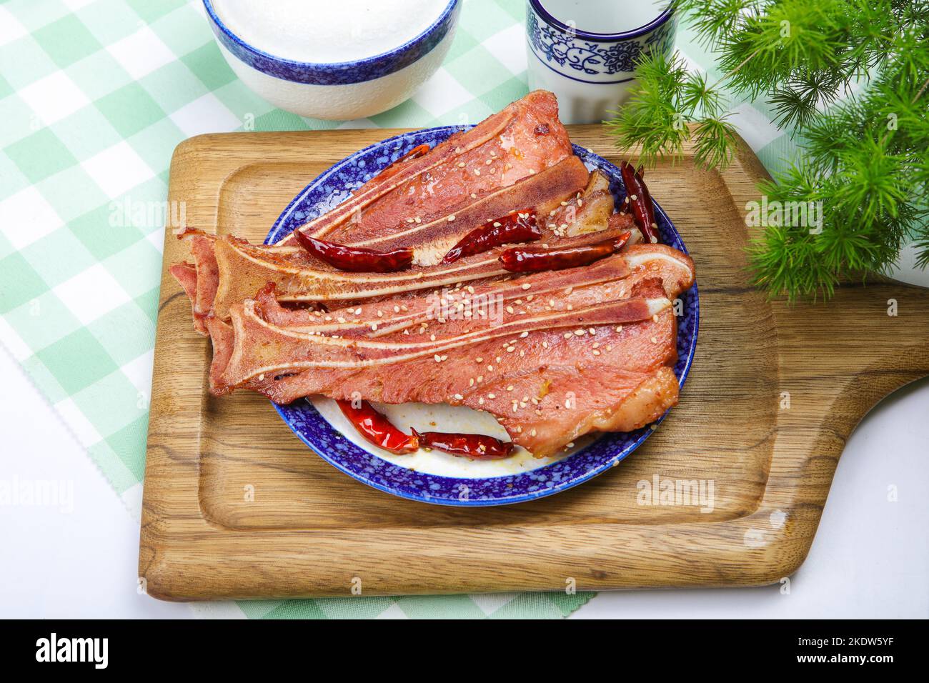 Fried the fan bone Stock Photo - Alamy
