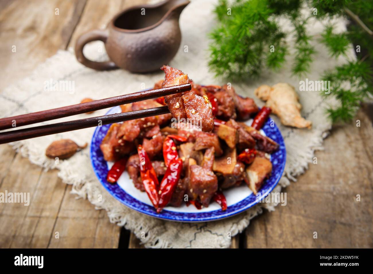 Fried pork chops grain Stock Photo - Alamy