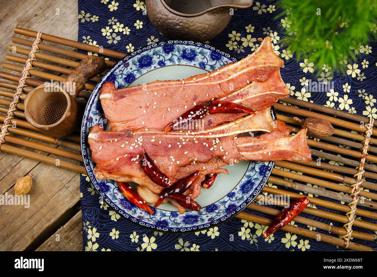 Fried the fan bone Stock Photo - Alamy
