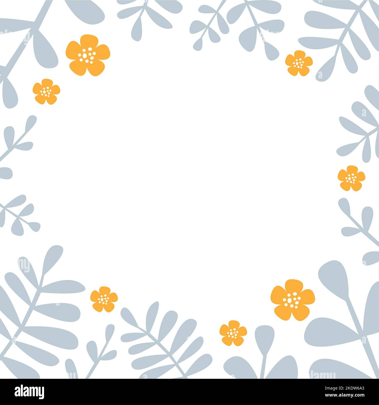 Copy space leaves spring Stock Vector Images - Alamy