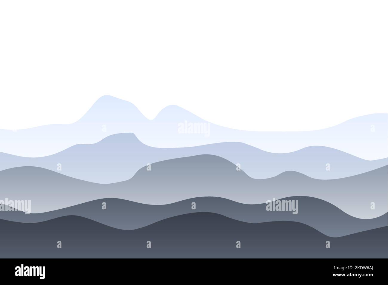 Abstract mountain landscape. Wavy shapes for background Stock Vector ...