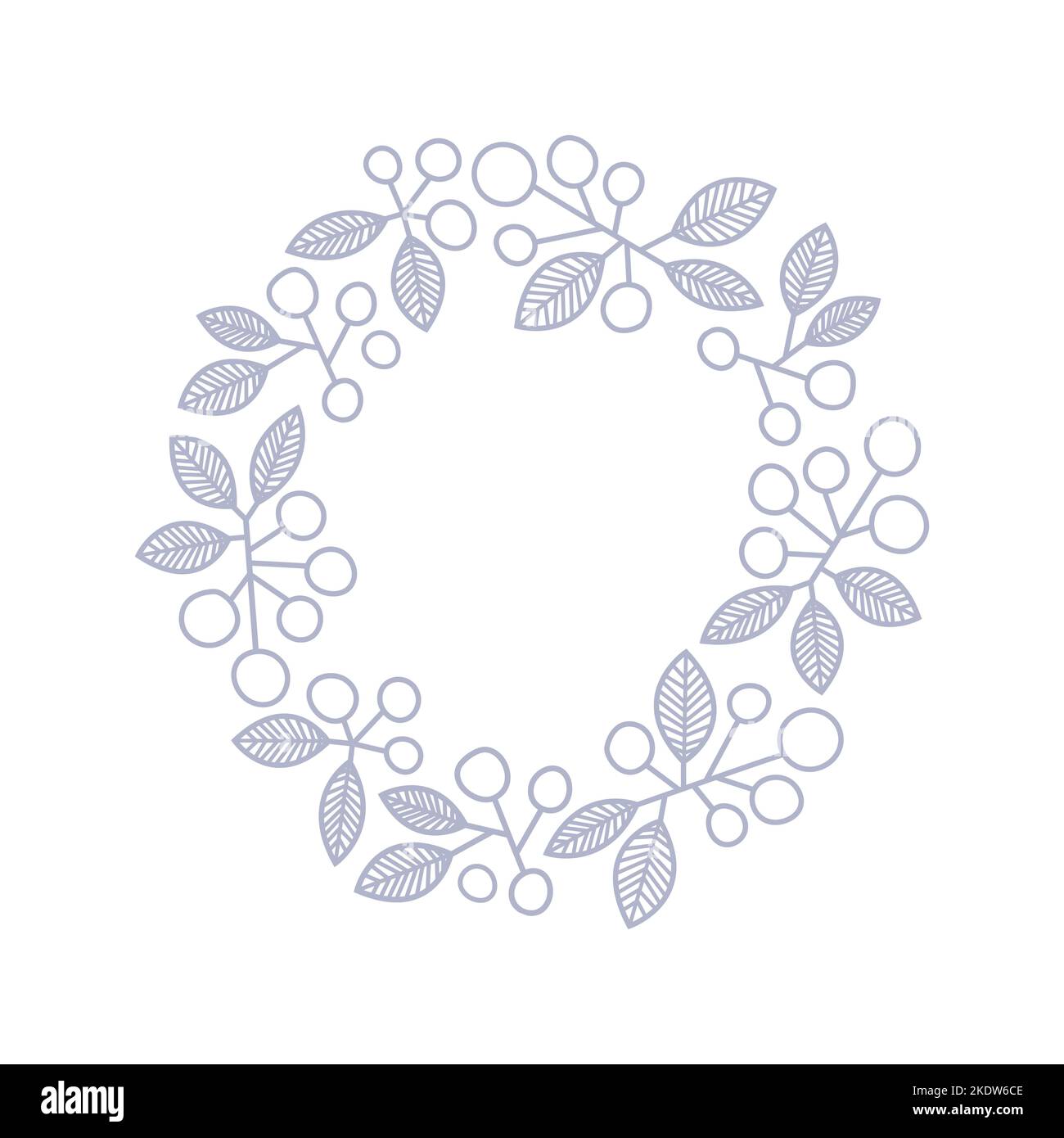 Wreath with winter berries design Stock Vector Image & Art - Alamy