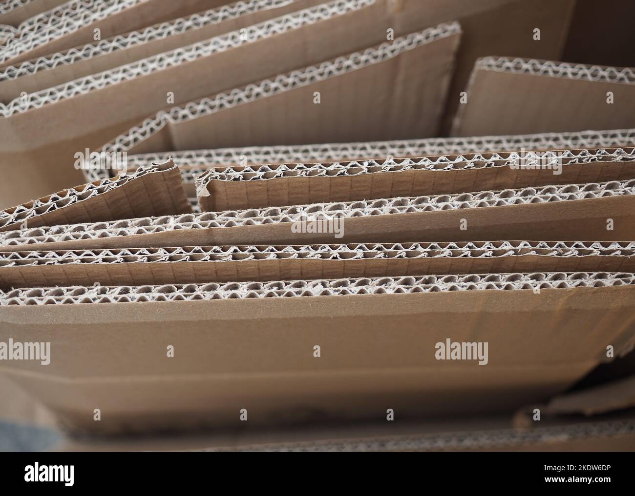 brown corrugated cardboard for small packets parcels Stock Photo - Alamy