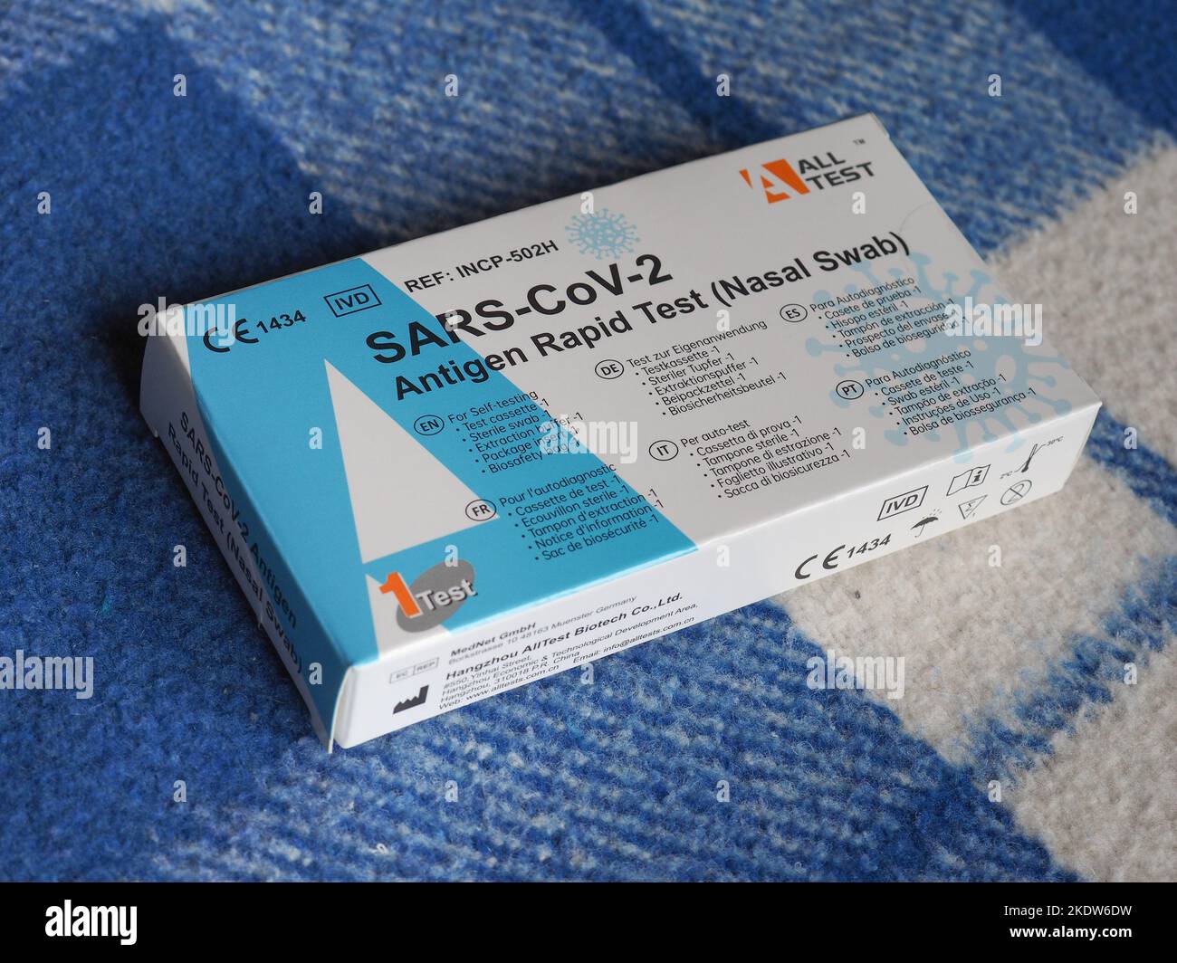 BEIJING, CHINA - CIRCA OCTOBER 2022: SARS CoV 2 antigen rapid test ...