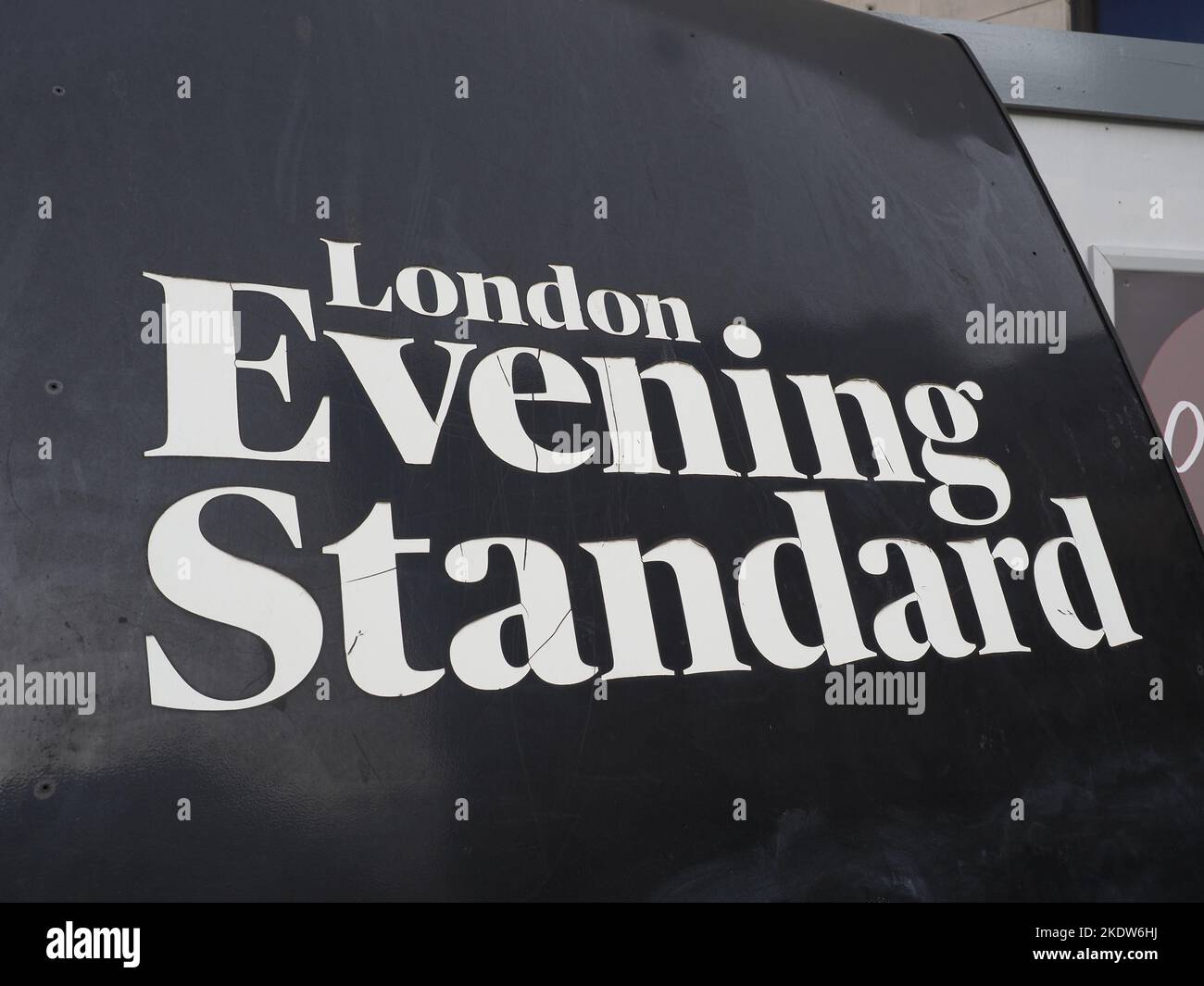 LONDON, UK - CIRCA OCTOBER 2022: Evening Standard sign Stock Photo - Alamy