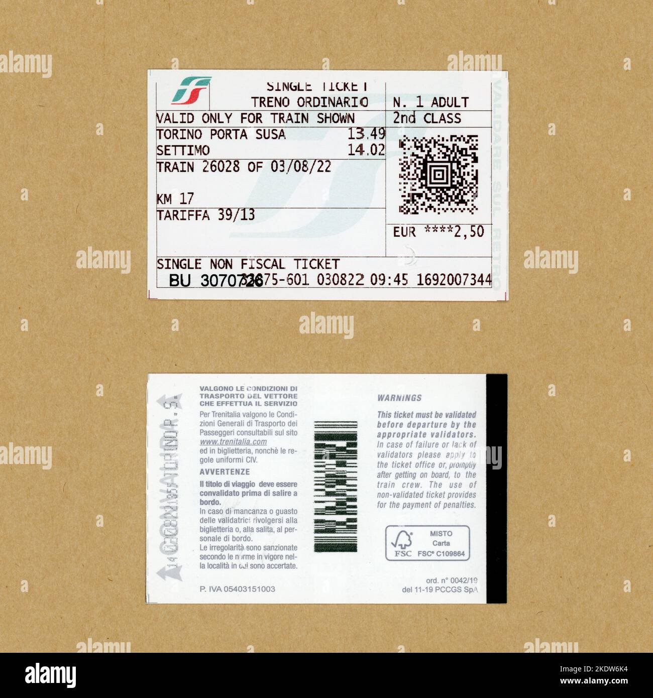 Trenitalia tickets hi-res stock photography and images - Alamy