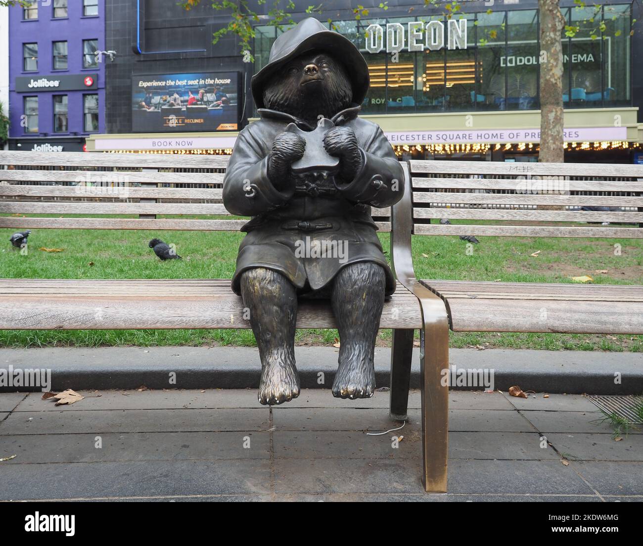 LONDON, UK - CIRCA OCTOBER 2022: Paddington bear statue in Leicester ...